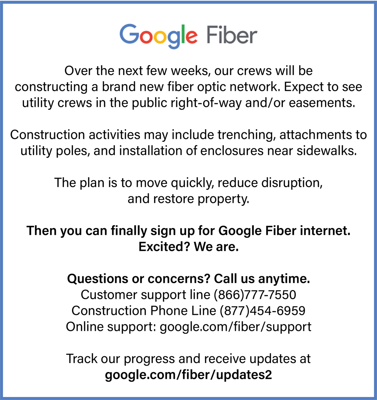 Google Fiber is coming to Belton! – City of Belton